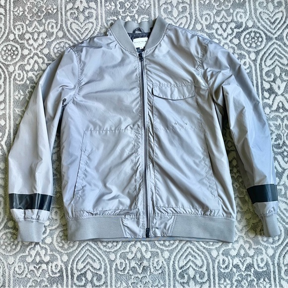 Five Four | Jackets & Coats | Five Four Los Angeles Bomber Jacket Grey ...